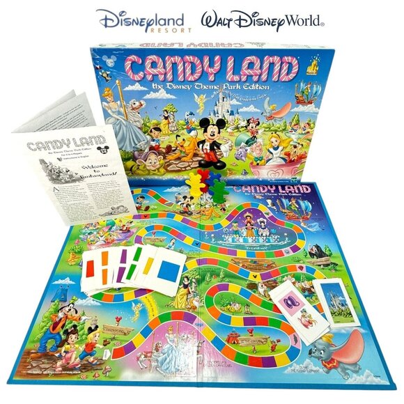 Milton Bradley | Games | Candy Land Disney Theme Park Edition Board ...